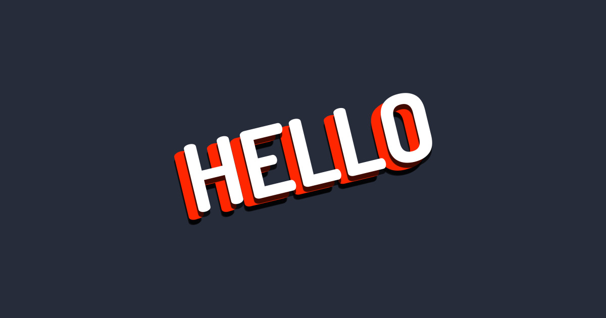 Hello - Hello - T-Shirt | TeePublic
