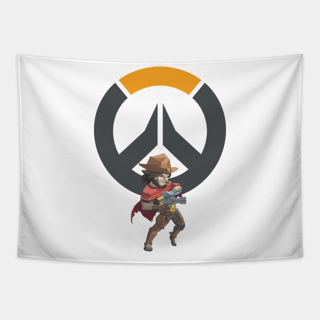 Overwatch: McCree - Overwatch - Tapestry | TeePublic