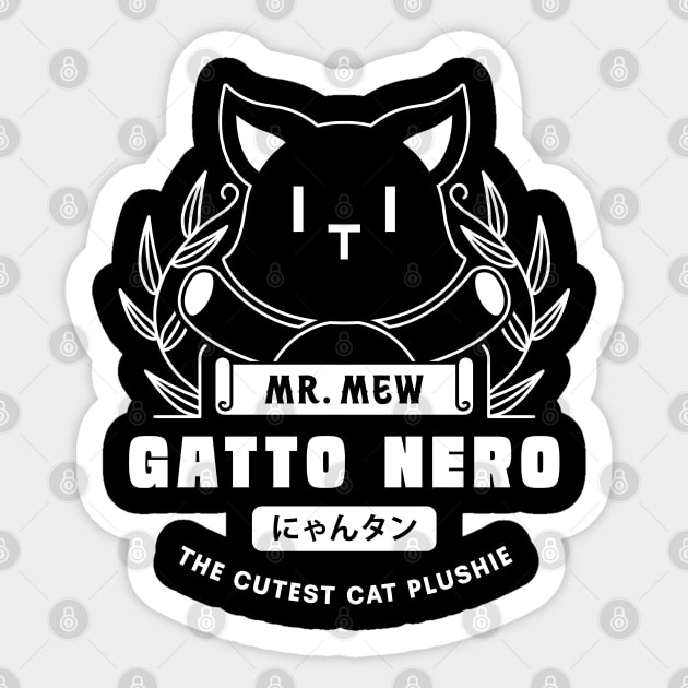 Mr Mew Crest - The World Ends With You - Sticker | TeePublic