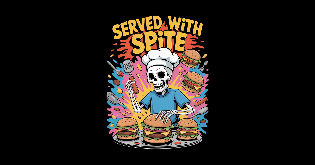 Bone-Chilling Server Skeleton Lunch Lady Halloween - Halloween ...