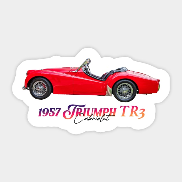 1957 Triumph TR3 Cabriolet - 1957 Triumph Tr3 Cabriolet - Sticker ...