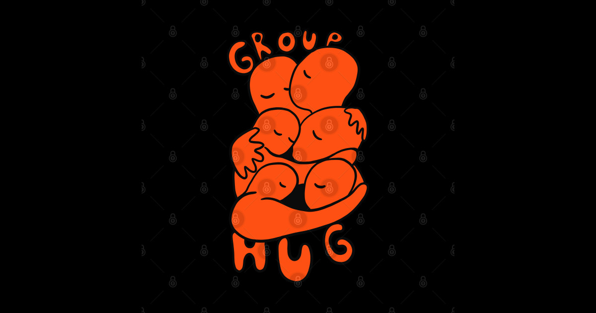 Group Hug - Group Hug - Sticker | TeePublic