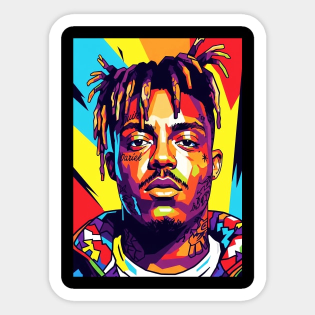 juice wrld wpap art - Juice Wrld - Sticker | TeePublic