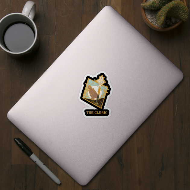The Cleric coat of arms - Dungeons And Dragons - Sticker | TeePublic
