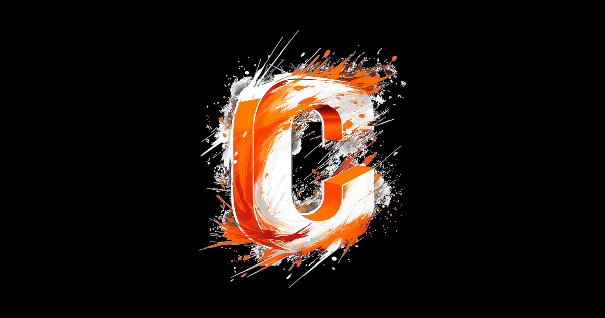 Cheer Leader Cheerleading Squad Orange Letter C - Cheer Leader ...