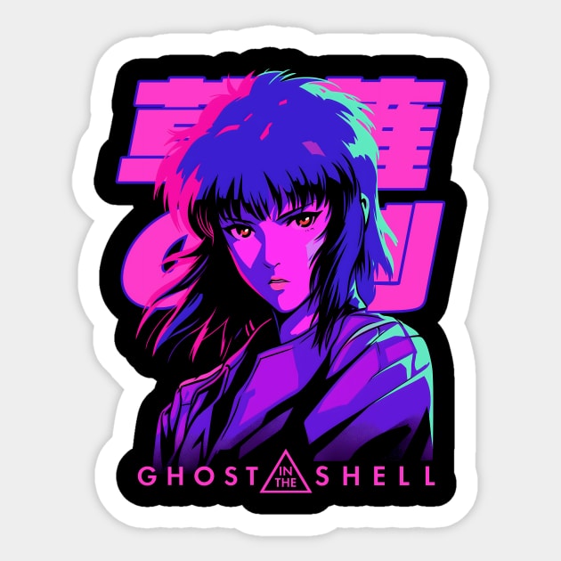 Major Motoko Kusanagi - Ghost In The Shell - Sticker | TeePublic