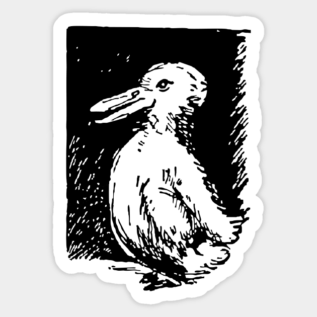 Optical Illusion - Rabbit Duck - Optical Illusion - Sticker | TeePublic