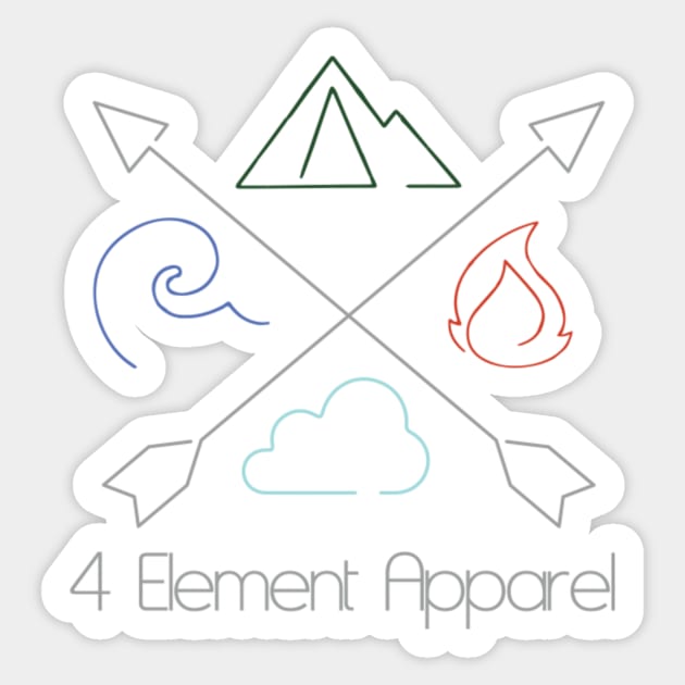 4 Element Logo - Life - Sticker | TeePublic