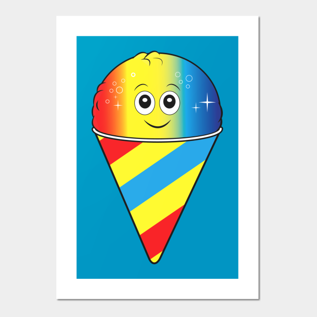 Cute Cartoon Snow Cone - Snow Cone - Posters and Art Prints | TeePublic