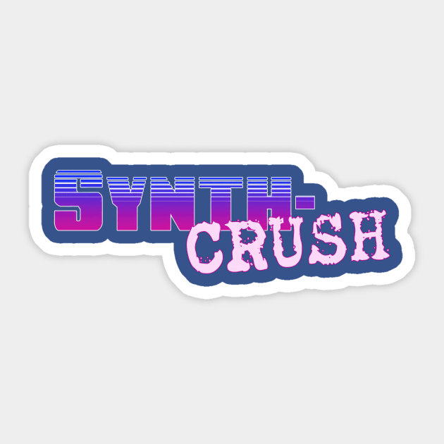 Synth-Crush logo only - Logo - Sticker | TeePublic