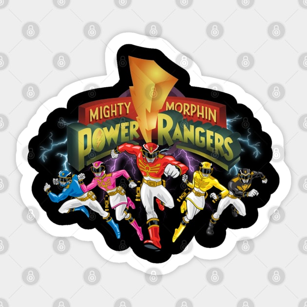 Mighty Morphin Power Rangers - Mighty Morphin Power Rangers - Sticker ...