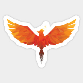 Geometric Phoenix - Phoenix - T-Shirt | TeePublic