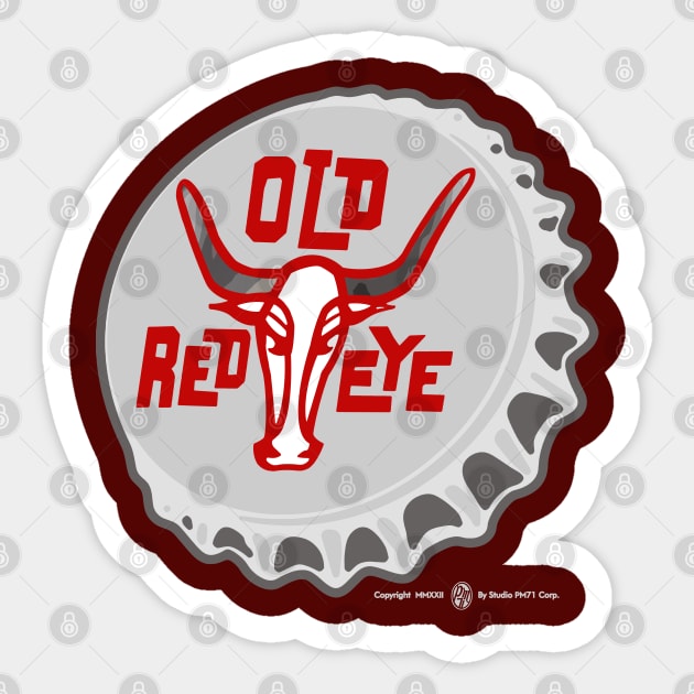 Vintage Old Red Eye Root Beer Soda Bottlecap - Vintage - Sticker ...