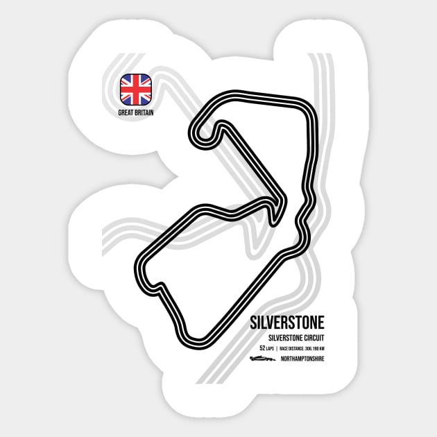 British Race Track - Race Track - Sticker | TeePublic
