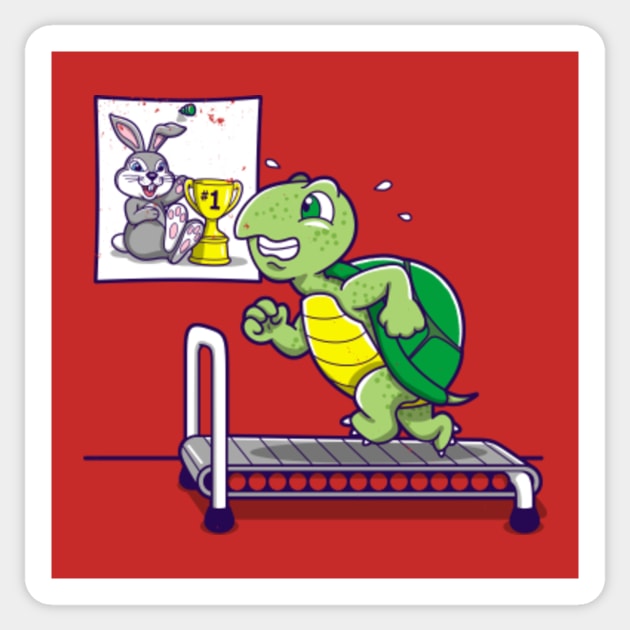 Motivation Funny Turtle Animal Gym Workout Cartoon - Funny - Sticker ...