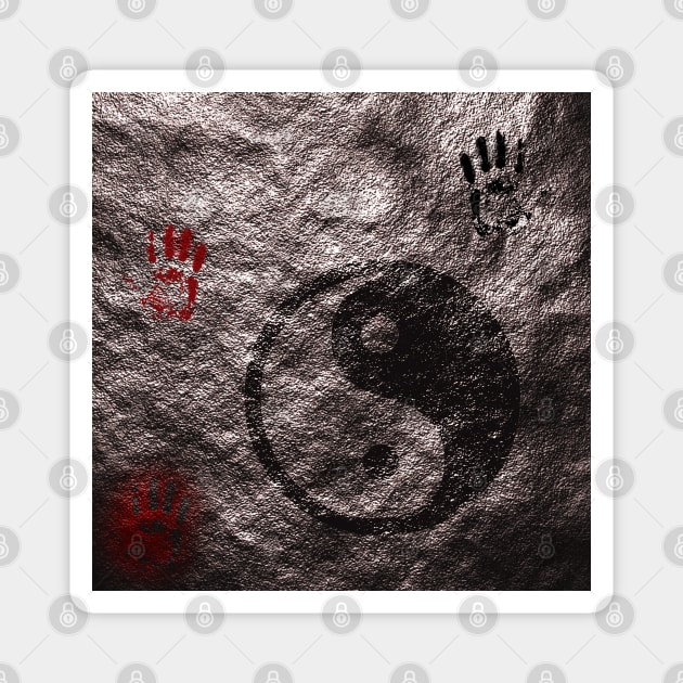 Yin Yang Mark - Yin Yang Mark - Magnet | TeePublic