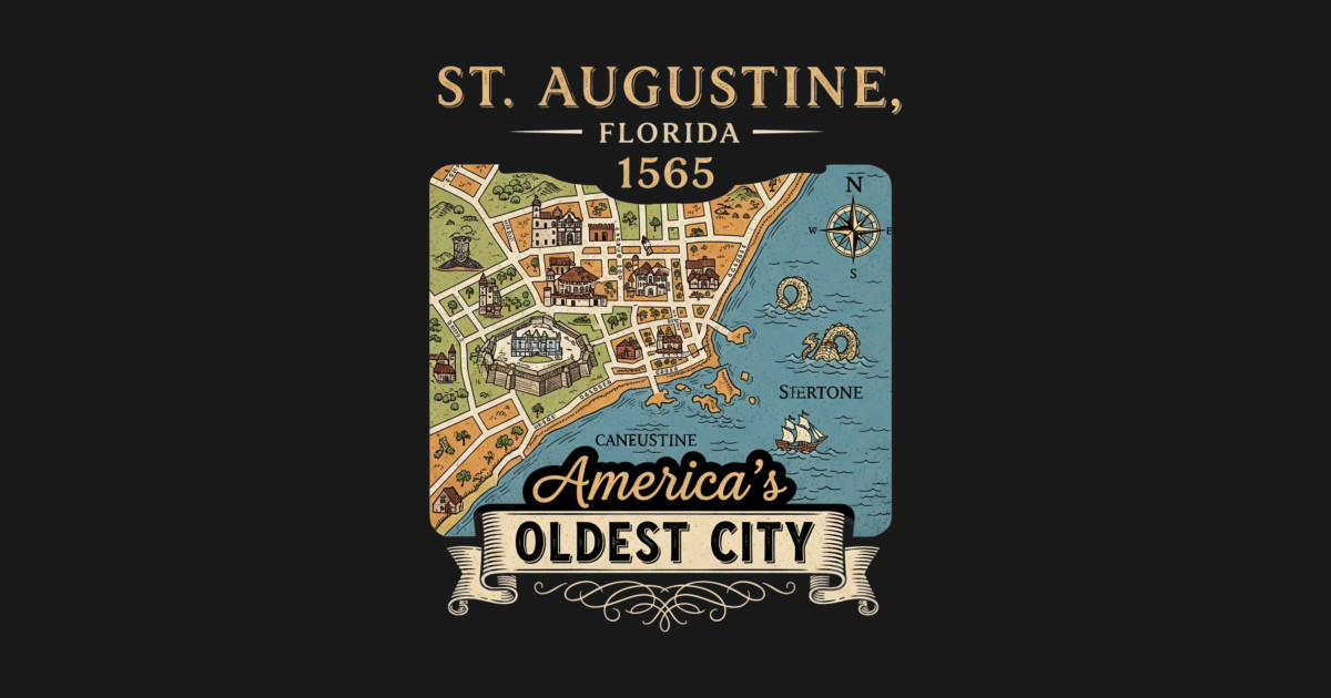 St. Augustine Florida America's Oldest City Map - St Augustine Florida ...