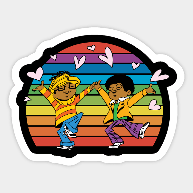 Billy Jo Jive and Smart Susie Sunset Rainbow - Billy Jo Jive - Sticker ...