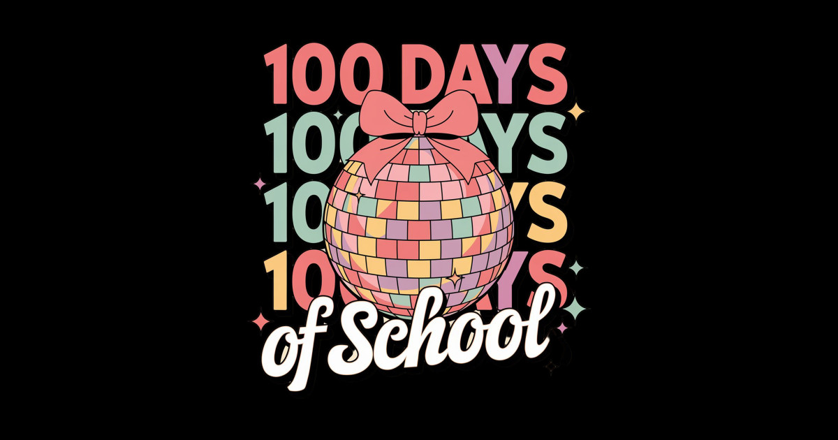 Groovy 100 Days of School Disco Coquette Bow Teacher Kids - Coquette ...