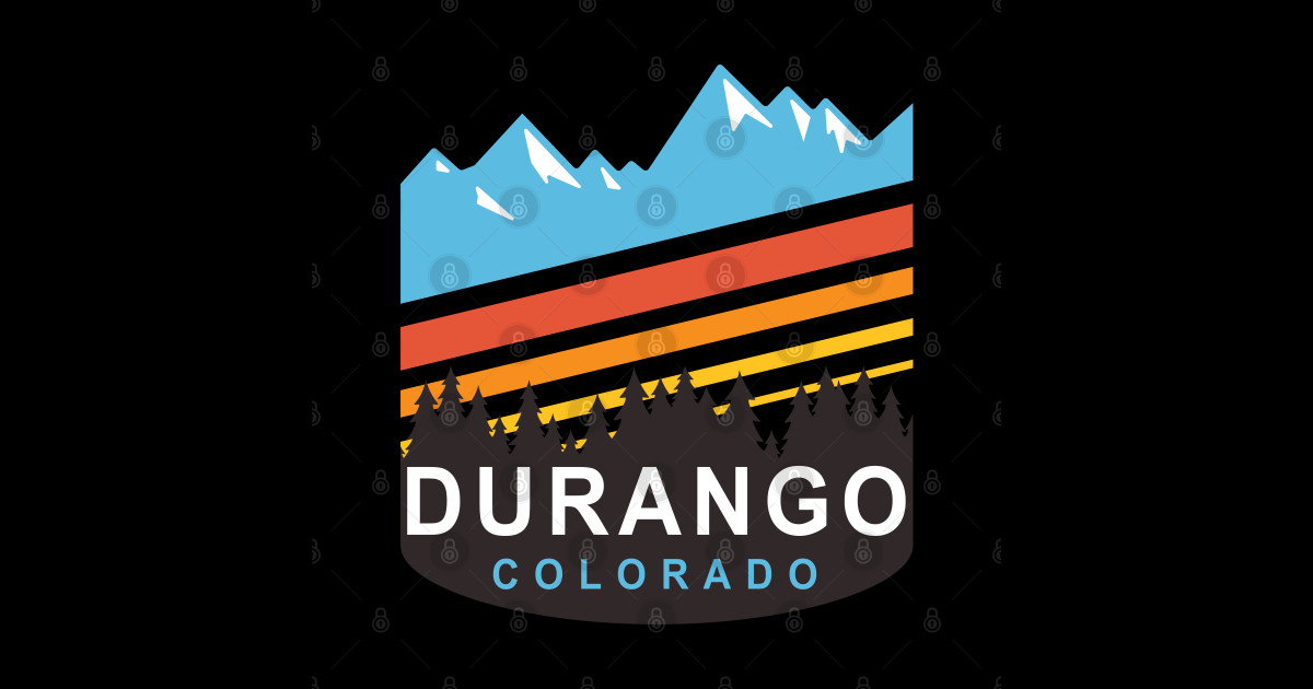 Durango Colorado - Skiing Lover - Sticker | TeePublic