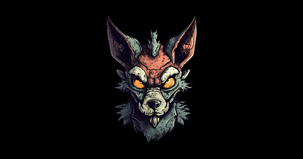 Horror foxy - Fox - Sticker | TeePublic