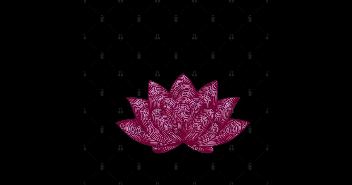 Magenta Lotus Silhouette Rohan Pattern - Magenta Lotus Silhouette Rohan ...