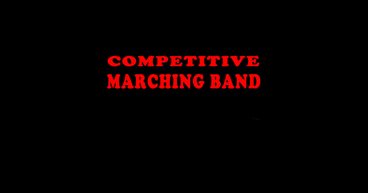 Competitive Marching Band Footprints - Marching Band - Sticker | TeePublic