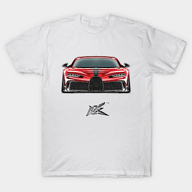 bugatti chiron ss red - Bugatti Chiron - T-Shirt | TeePublic