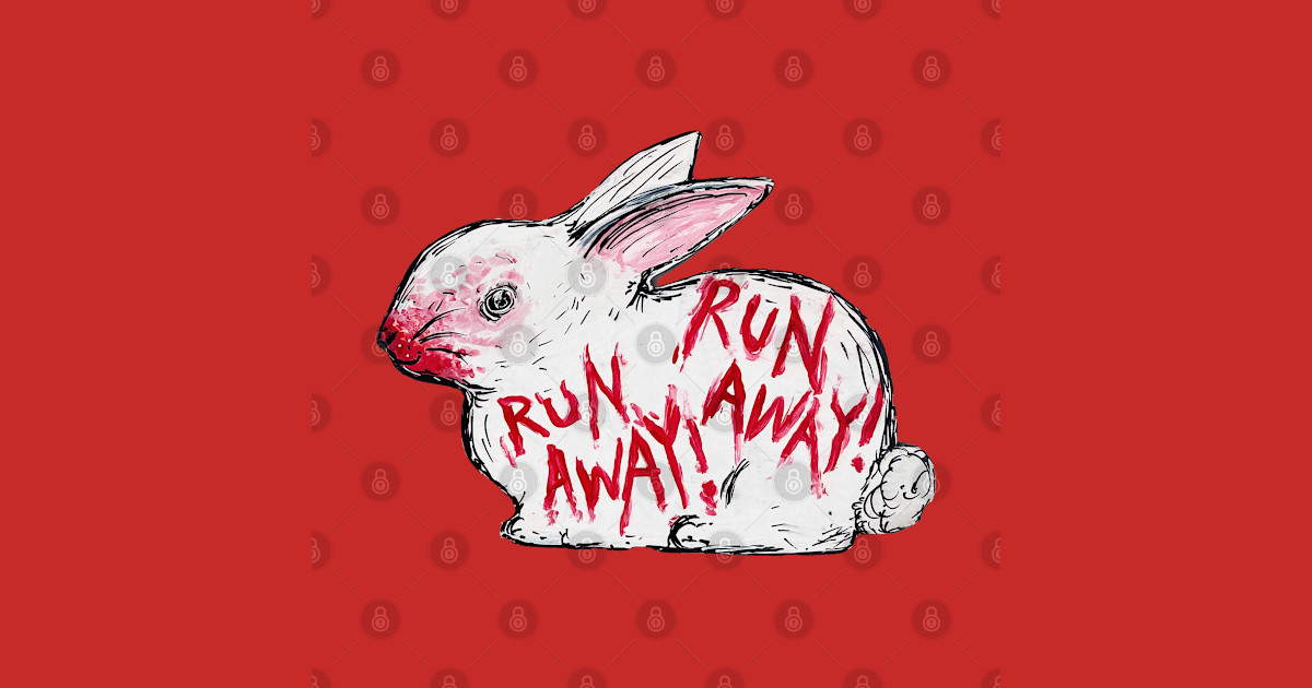 Rabbit of Caerbannog - Run Away - T-Shirt | TeePublic