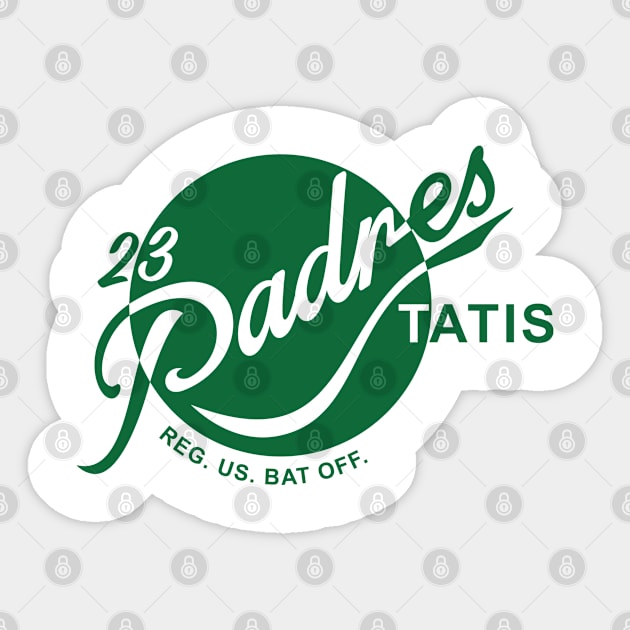 Tatis Friar Sauce - Padres Baseball - Sticker | TeePublic