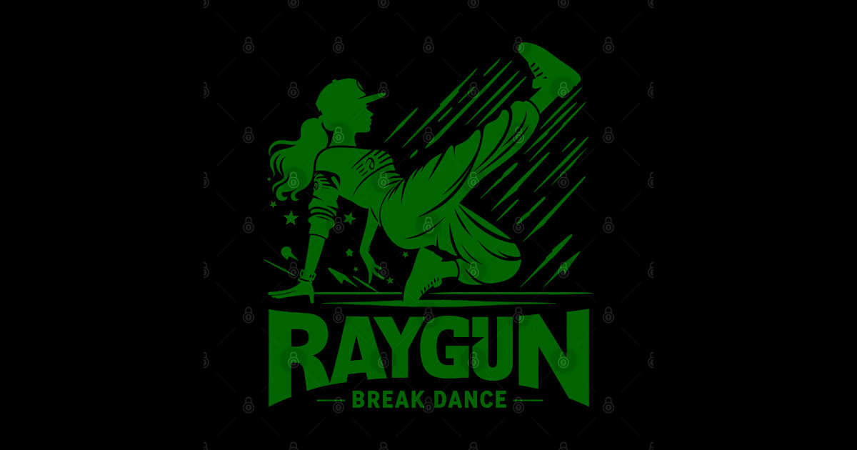 Raygun Break Dancer, green color , Team Australia , paris 2024 - Break ...