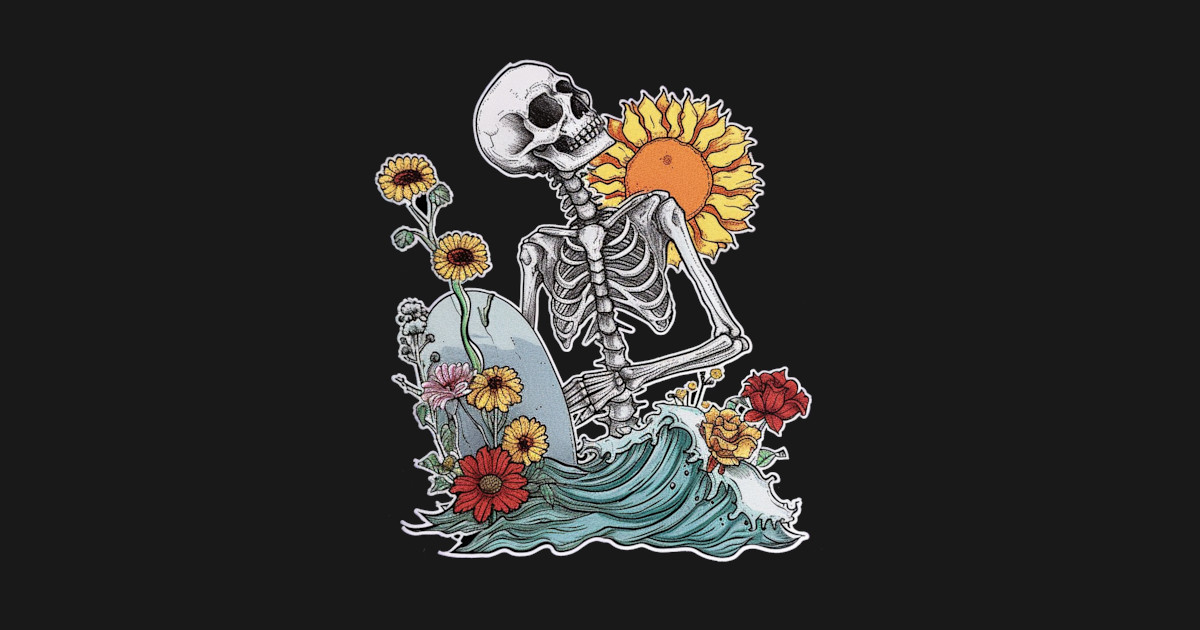 skeleton stay chillin - Skeleton - T-Shirt | TeePublic