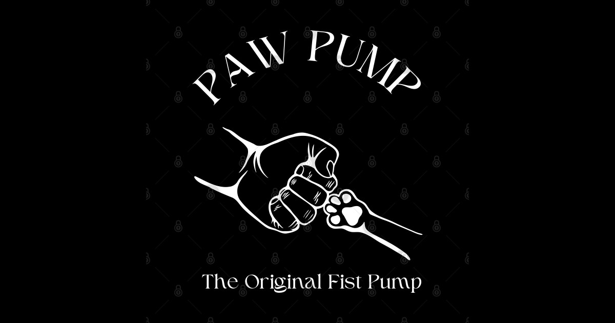 Give Me Paw-The original fist pump - Fist Bump - Sticker | TeePublic