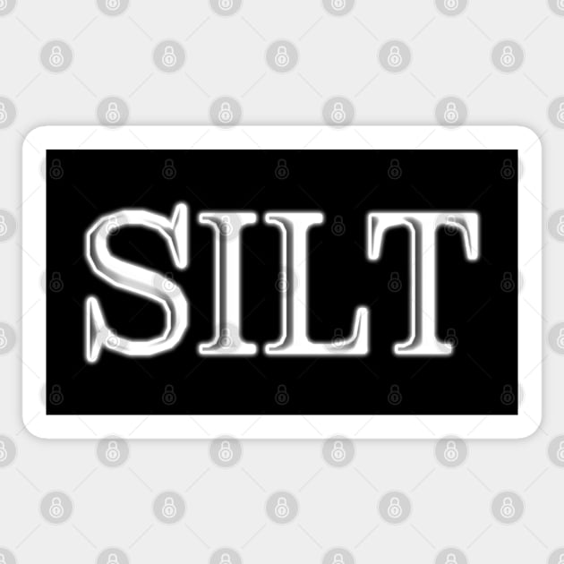 SILT Logo Reverse front/back - Silt - Sticker | TeePublic