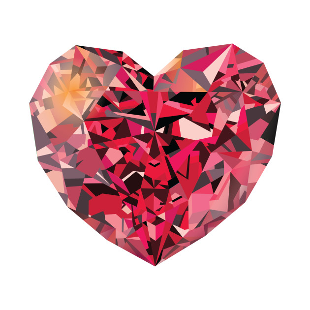 Heart Gem - Heart - T-Shirt | TeePublic