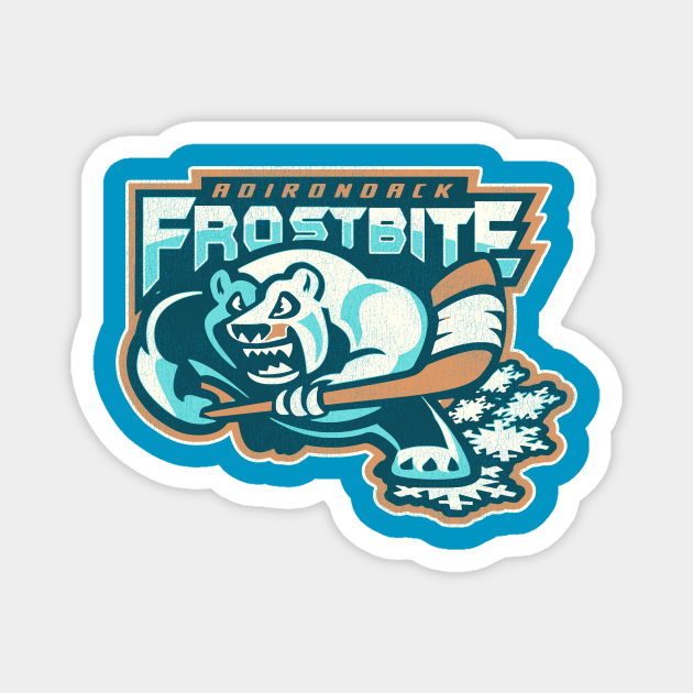 Defunct Adirondack Frostbite Hockey Team - Hockey - Magnet | TeePublic