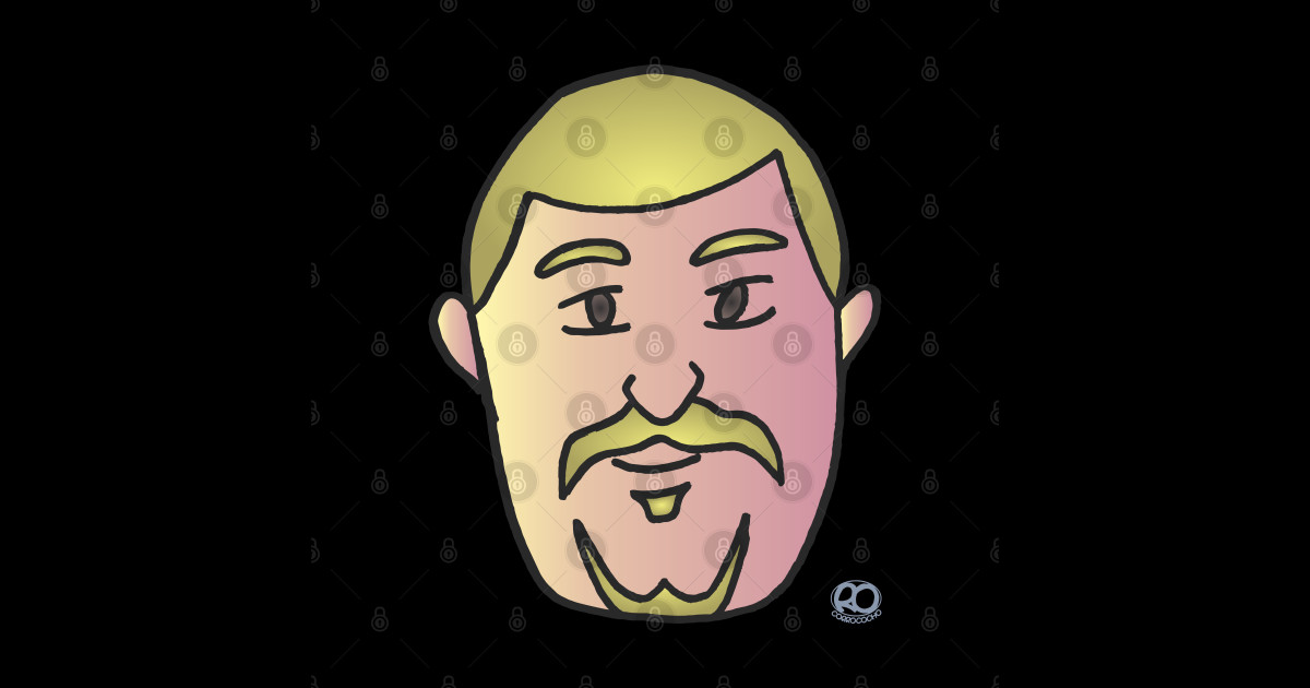 Omi face - Cartoon Caricatura Bigote Mustache - Tapestry | TeePublic