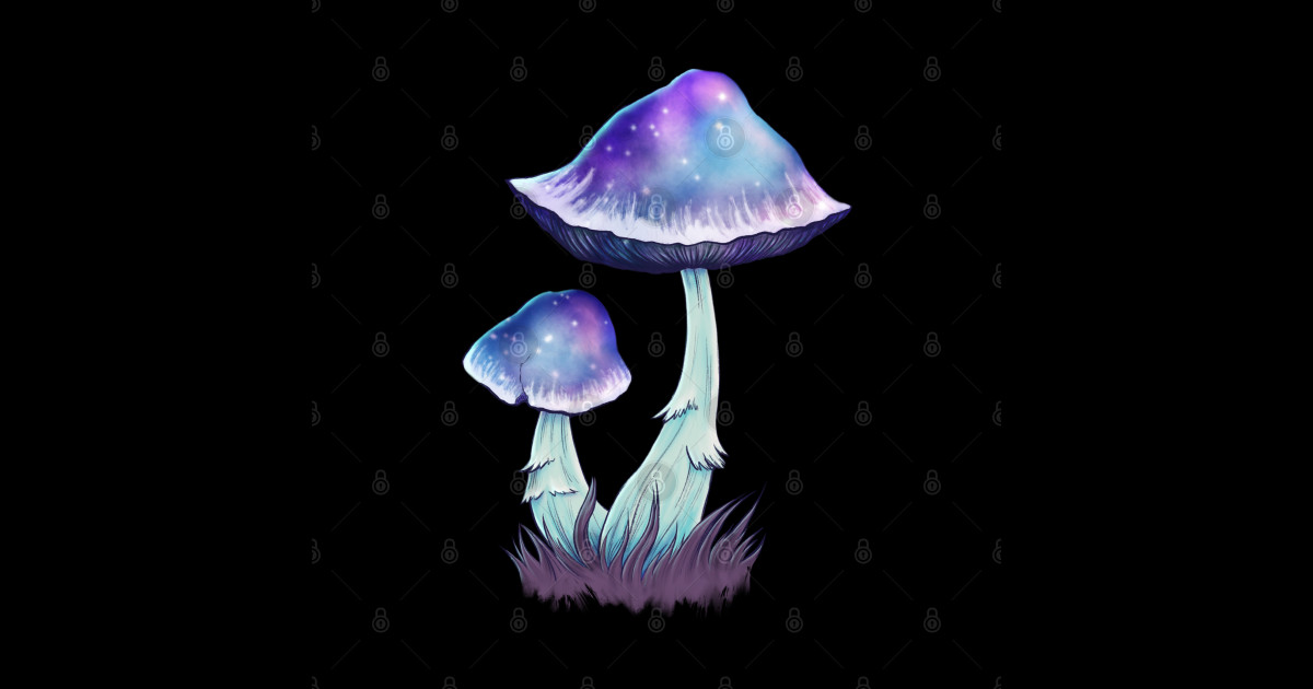 Space Shrooms - Mushrooms - Sticker | TeePublic