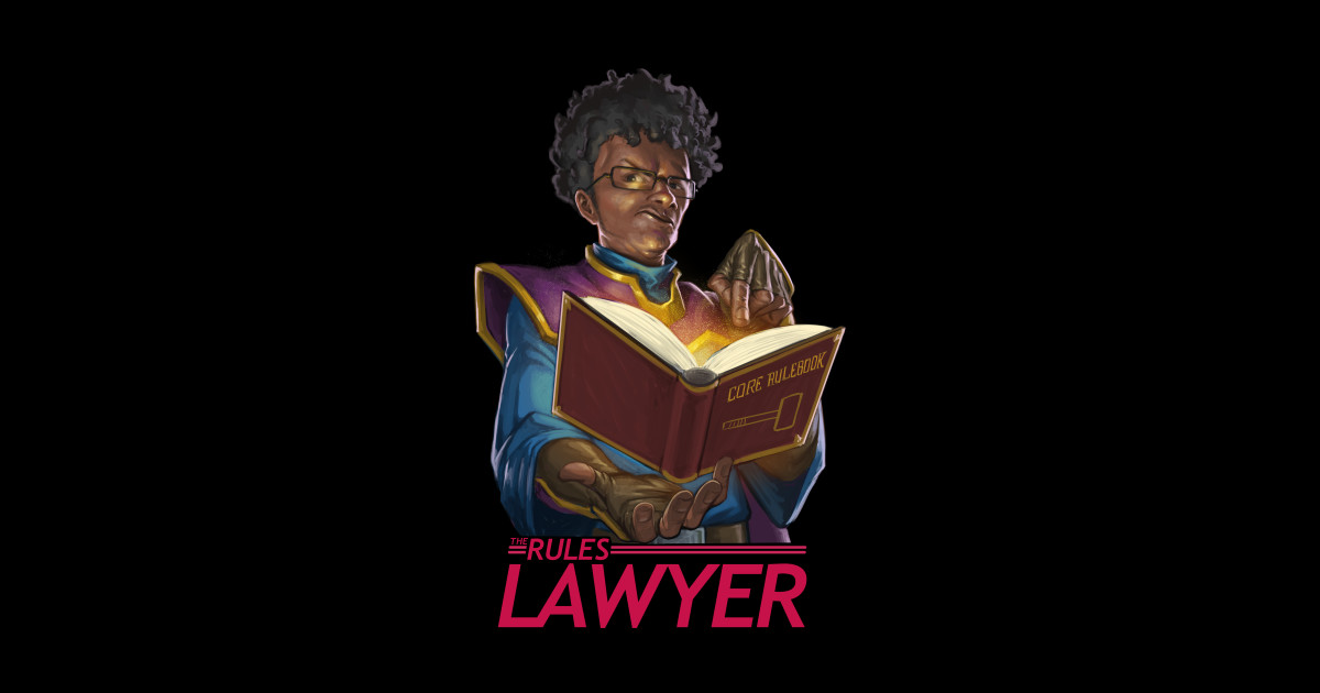 The Rules Lawyer - Dnd - Sticker | TeePublic