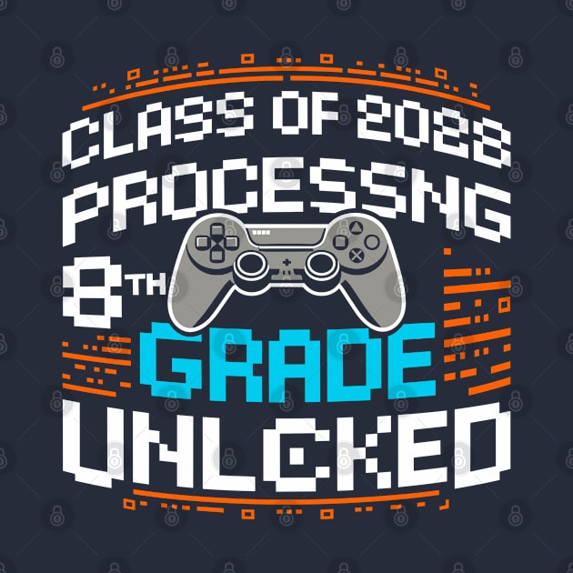 Class of 2028 processing 8th grade unlock - Class Of 2028 Processing 8th Grade - Hat | TeePublic