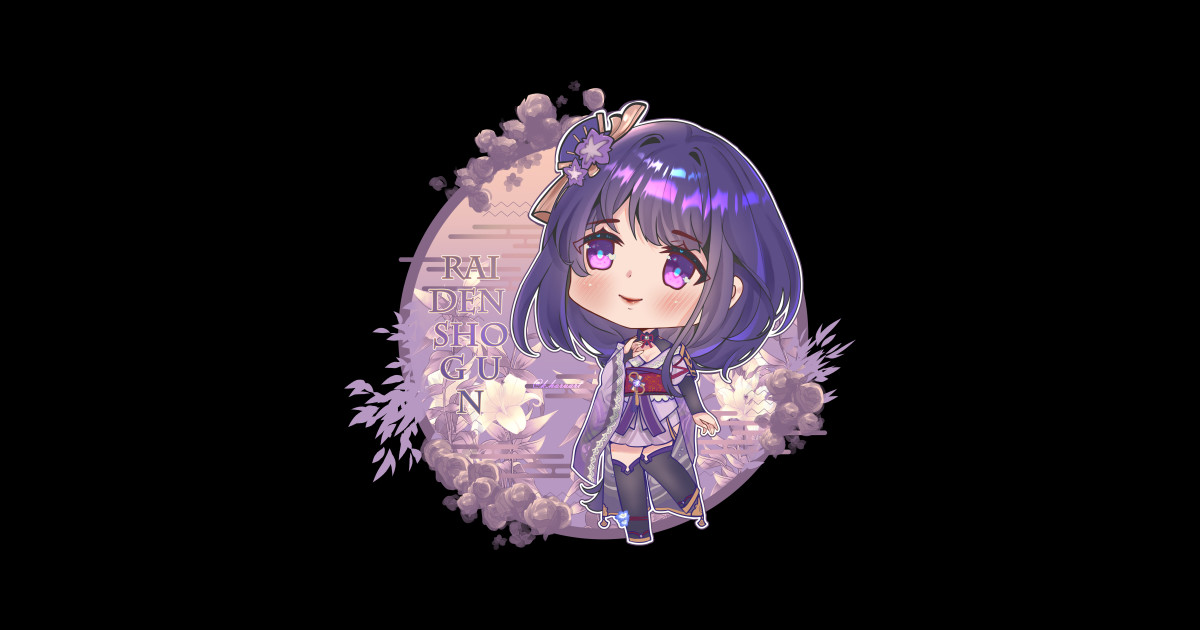 Chibi Raiden Shogun - Chibi - Sticker | TeePublic