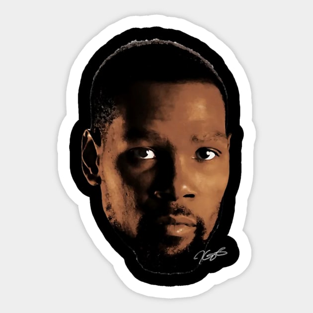 Kevin Durant Big Face - Kevin Durant - Sticker | TeePublic