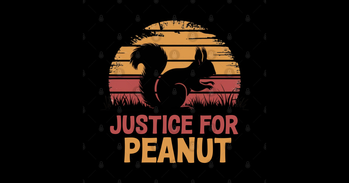 Justice-For-Peanut - Justice For Peanut - Sticker | TeePublic