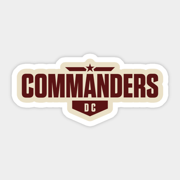 Commanders - Commanders - Sticker | TeePublic