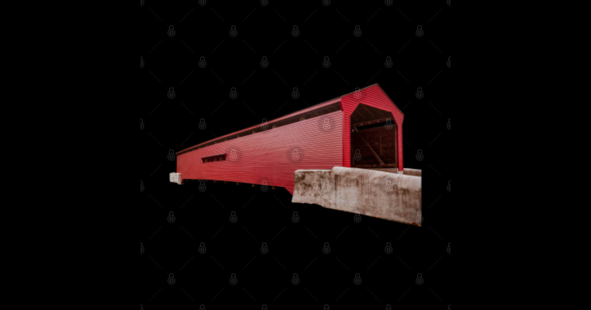 Gilpin's Covered Bridge - Covered Bridge - Sticker | TeePublic