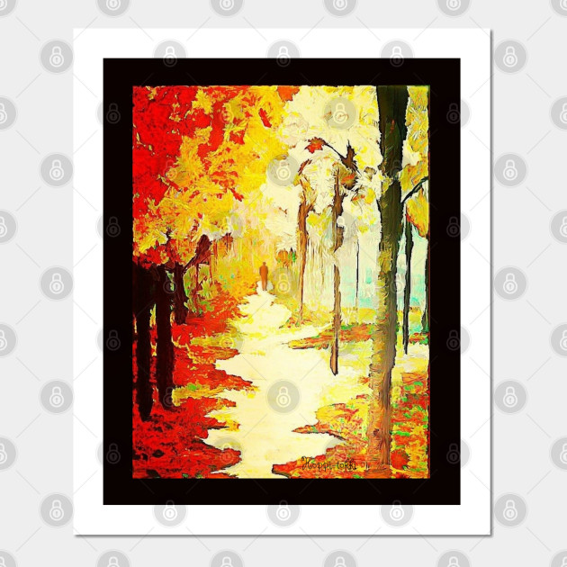 Autumn Walk - Woods - Posters and Art Prints | TeePublic