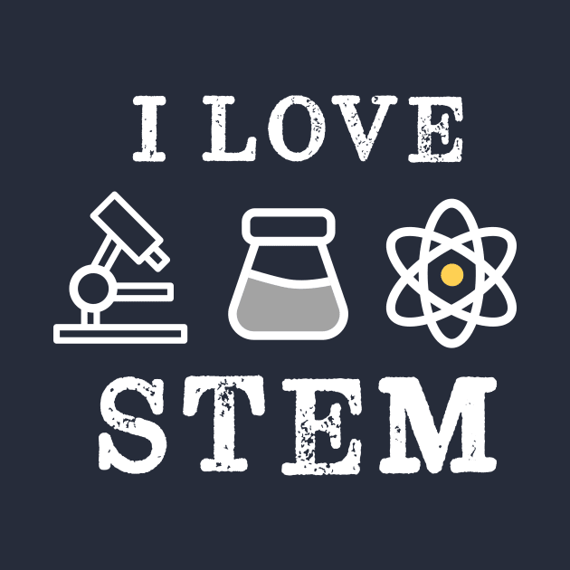 I Love Stem Retro Vintage - Stem - T-Shirt | TeePublic