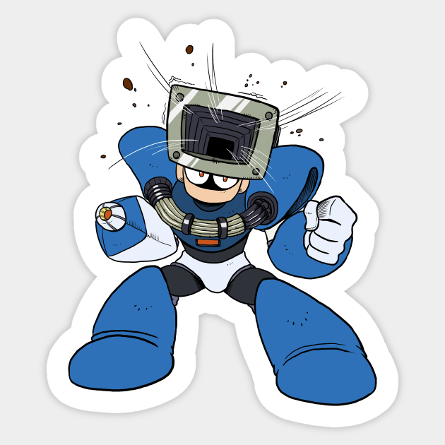 DUSTMAN - Megaman - Sticker | TeePublic