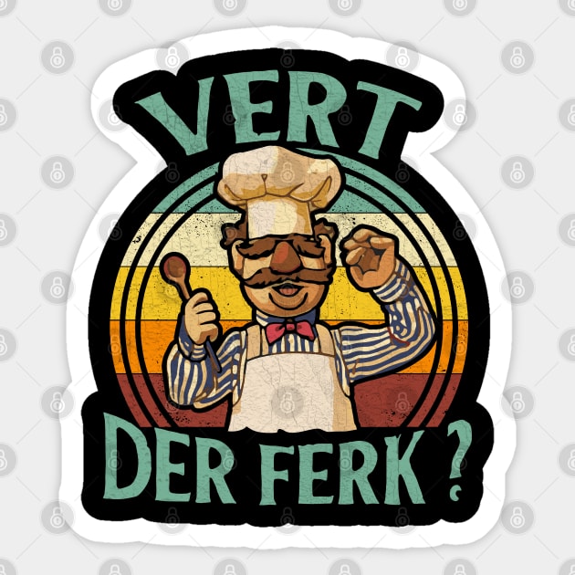 Swedish Chef RETRO - Swedish Chef - Sticker | TeePublic