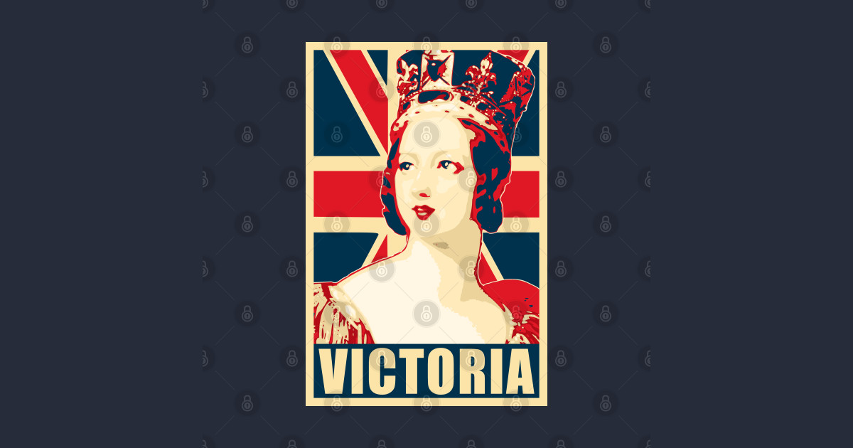 Queen Victoria Union Jack Propaganda - Queen - T-Shirt | TeePublic